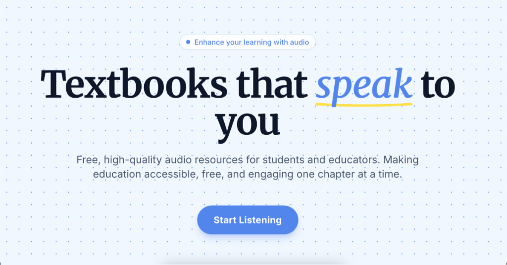 OpenAudio - Accessible Textbook Audio